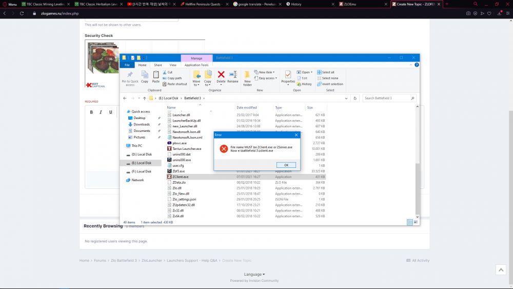 I Can t Open ZClient exe Can You Fix It Trash ZLOFENIX Games